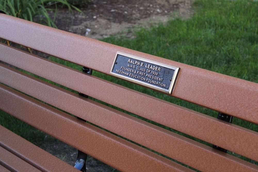 NEF Founder Honored with Bench Dedication | Needham Education Foundation